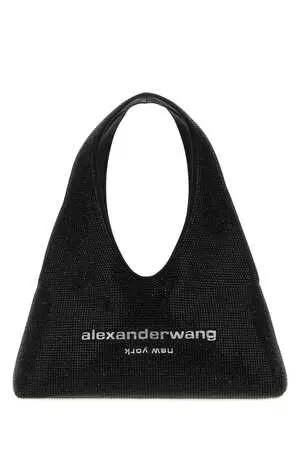 Alexander Wang Pike Mini Hobo Handbag With Crossbody Strap - Black