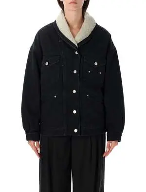 Isabel Marant Étoile Sherpa Collar Jacket - Faded Black