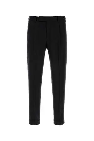 PT TORINO Stretch Wool Blend Pant - Black