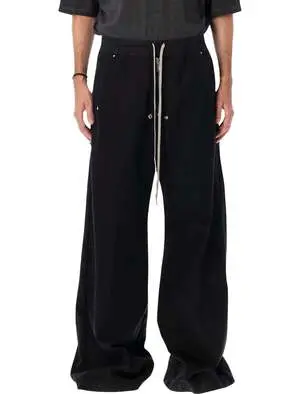 Rick Owens Wide-leg Drawstring Trousers - Nero