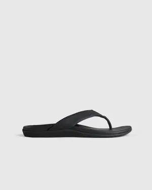 Quince Crafted Leather Sandal - Black