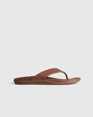 Quince Crafted Leather Sandal - Brunette