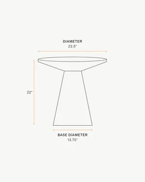 Quince Oak Pedestal End Table