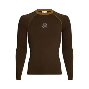 On X Loewe Lg Sleeve Top 'toffee - Brown