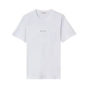 Marni Organic Cotton Jersey Logo T-shirt 'lily - White