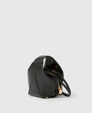Stella McCartney Camelia Micro Leather Bag - Black