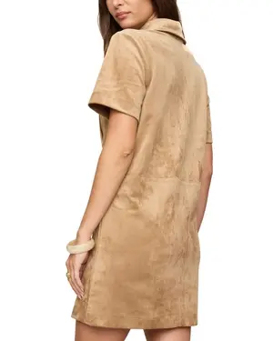 Z Supply Leone Faux Suede Mini Dress