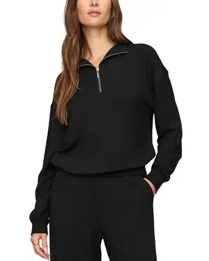 Z Supply Gate Check Half Zip Sweatshirt