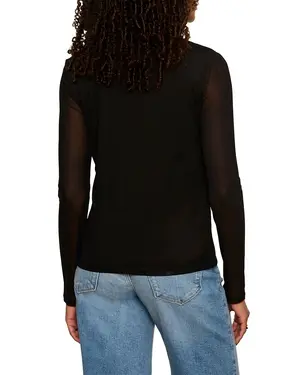 Sanctuary Knit Mesh Long Sleeve Cardigan