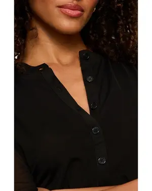 Sanctuary Knit Mesh Long Sleeve Cardigan