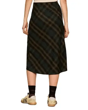 Sanctuary Favorite Plaid Midi Slip Skirt