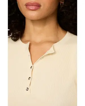 Sanctuary Ribbed Henley Tee