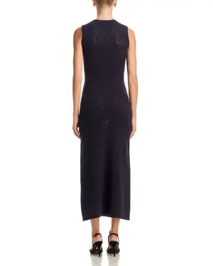 Eleventy Round Neck Cashmere Sleeveless Dress