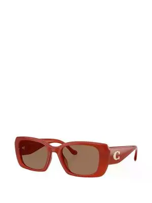 COACH Logo-plaque Rectangle-frame Sunglasses