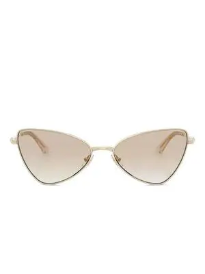 JIMMY CHOO Metal Cat-eye Sunglasses - Gold
