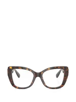 SWAROVSKI Crystal-embellished Cat-eye Glasses - Brown