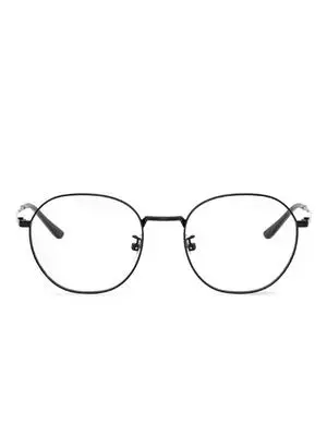 Ray-ban Oval-frame Glasses - Black