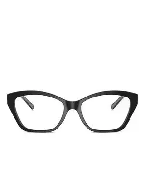Michael Kors Makena Beach Chain-embellished Cat-eye Glasses Black