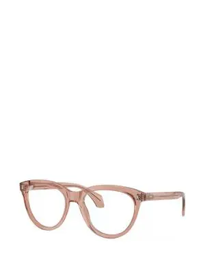 Moncler Transparent Round Glasses - Pink