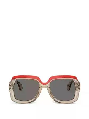 ALAIN MIKLI Square Frame Sunglasses - Neutrals