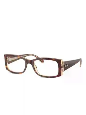 Ray-ban Rectangle-frame Glasses - Brown