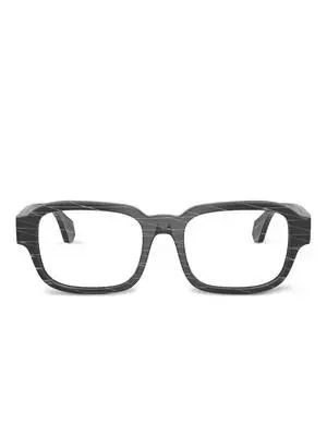 ALAIN MIKLI Acetate Square Frame Eyeglasses - Black