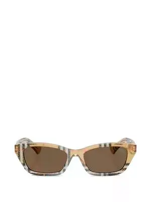 Burberry Checked Sunglasses - Neutrals
