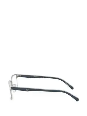 Emporio Armani Rectangle-frame Glasses - Silver