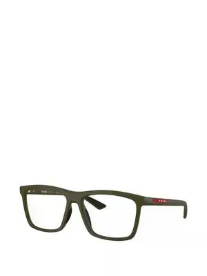 Prada Rectangle-frame Glasses - Green