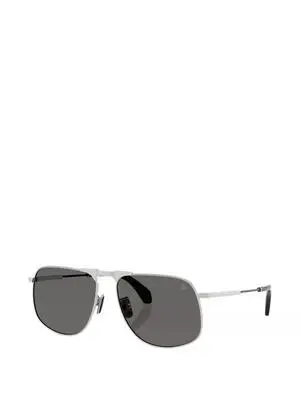 Moncler Vitessa Navigator-frame Sunglasses - Silver