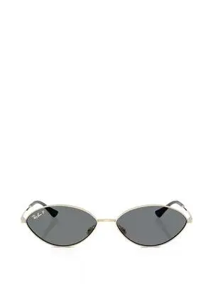 Ray-ban Oval-frame Sunglasses - Gold