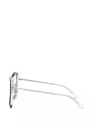 JIMMY CHOO Geometric-frame Glasses - Black