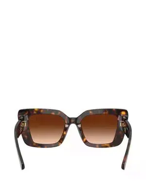 Burberry Geometric-frame Logo-plaque Sunglasses