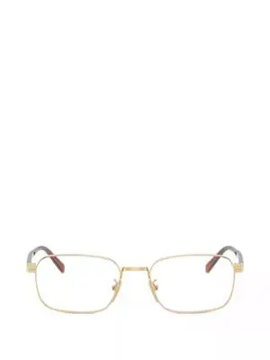 Prada Rectangle-frame Glasses - Gold