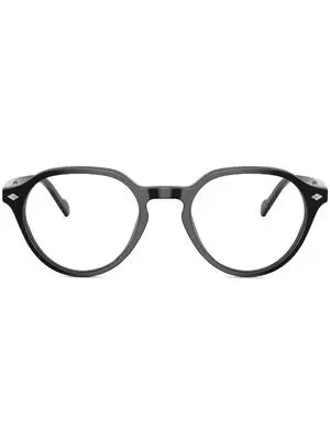 VOGUE EYEWEAR Round Frame Acetate Glasses - Black