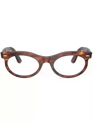 Ray-ban Wayfarer Oval Glasses Brown