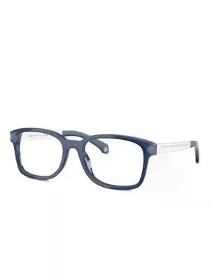 Moncler Rectangle-frames Glasses - Blue
