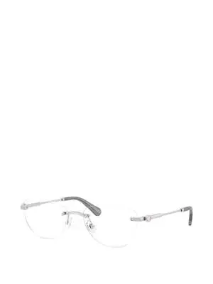 SWAROVSKI Oval Frame Eyeglasses - Silver