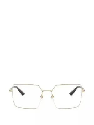 JIMMY CHOO Geometric-frame Glasses - Gold