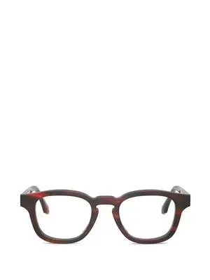 Giorgio Armani Round-frame Tortoiseshell Glasses - Red