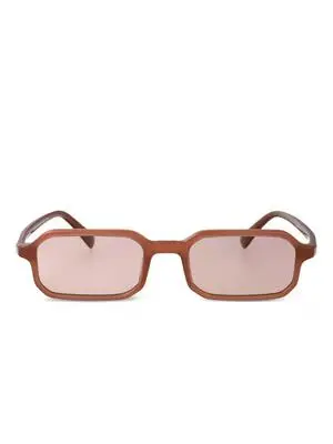 Emporio Armani Rectangle-frame Sunglasses - Brown