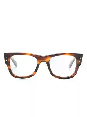 Ray-ban Tortoiseshell-effect Square-frame Glasses - Brown