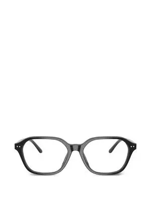 POLO RALPH LAUREN EYEWEAR Shiny Rectangle Glasses - Black