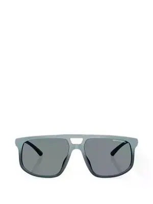 Armani Exchange Geometric-frame Sunglasses - Blue