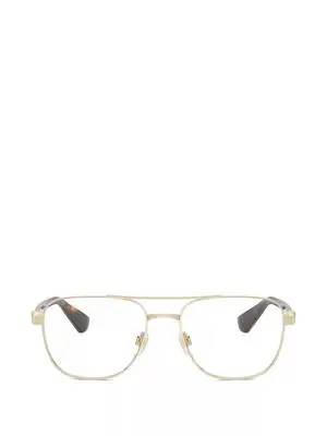 Burberry Pilot-frame Glasses - Gold