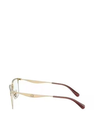COACH Logo-plaque Square-frame Glasses