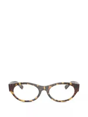 Ray-ban Havana Round-frame Glasses - Brown