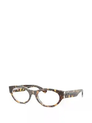 Ray-ban Havana Round-frame Glasses - Brown