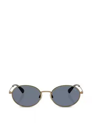 POLO RALPH LAUREN EYEWEAR Semi-shiny Round Sunglasses - Gold