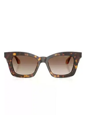 Giorgio Armani Rectangular-frame Sunglasses - Brown